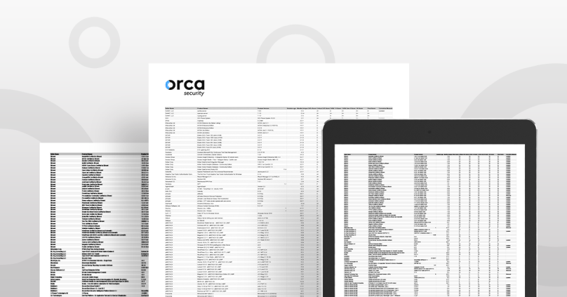 Virtual Appliance Security Scores - Orca Security