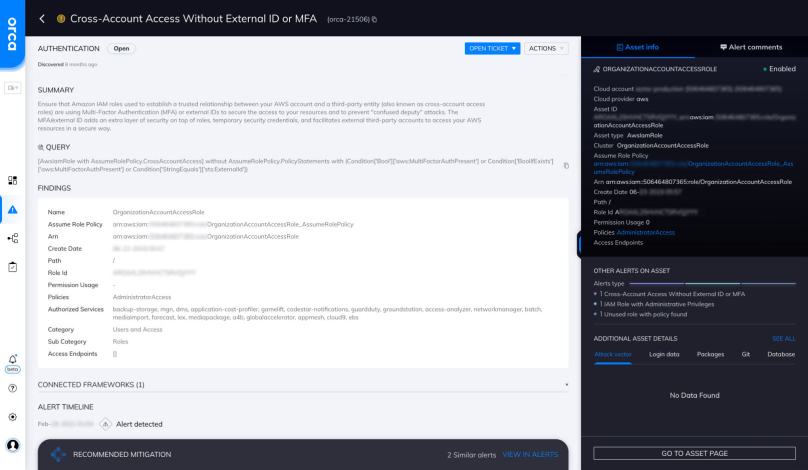 AWS Cross-Account Access Without MFA | Orca Security