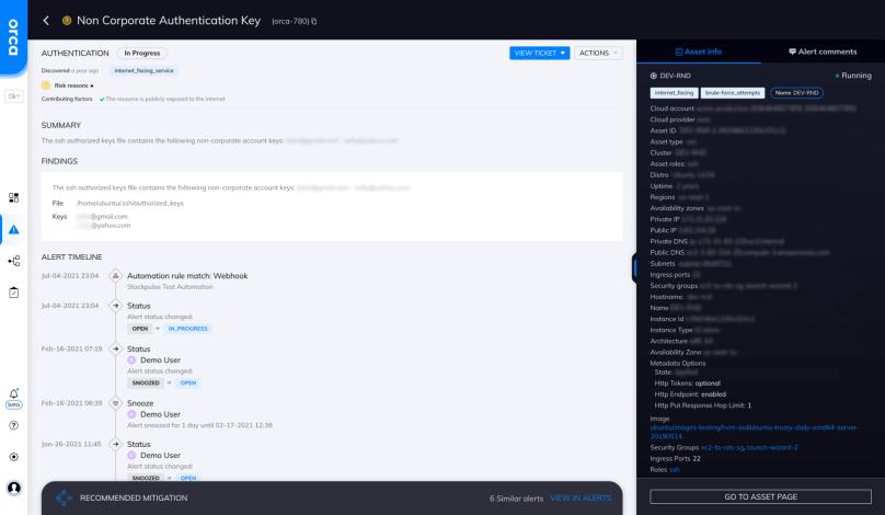 Non-corporate SSH Keys - Cloud Risks | Orca Security