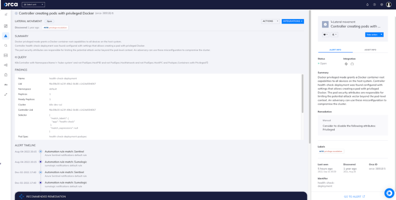 Controller creating pods with privileged Docker | Orca Security