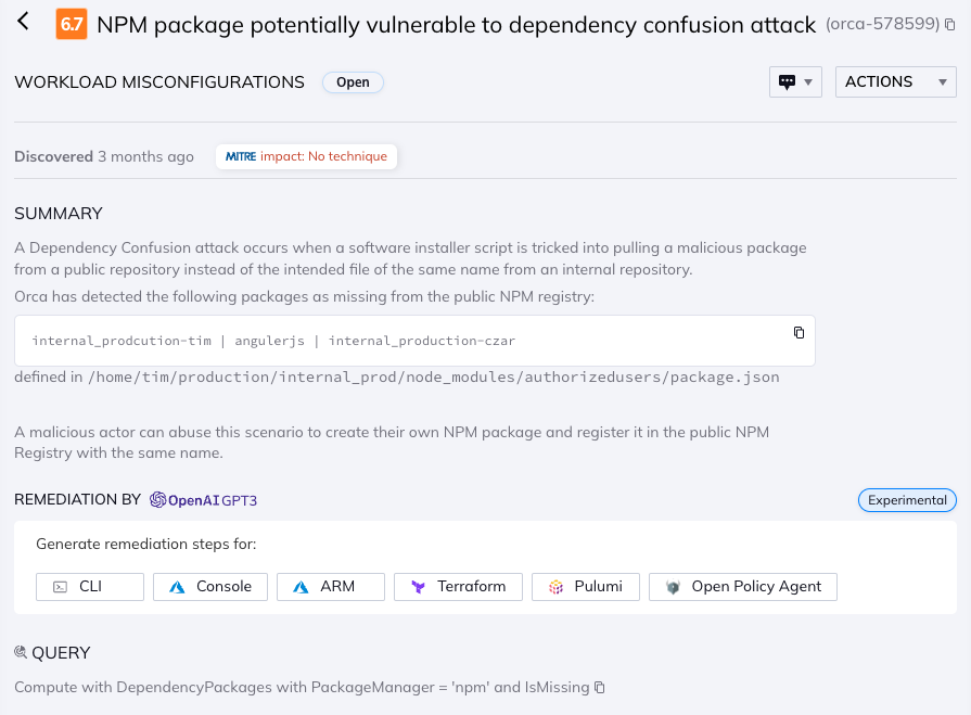 Dependency Confusion Supply Chain Attacks | Orca Security