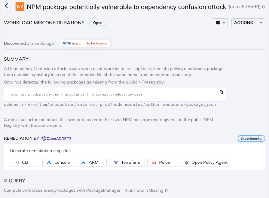 Dependency Confusion Supply Chain Attacks Orca Security