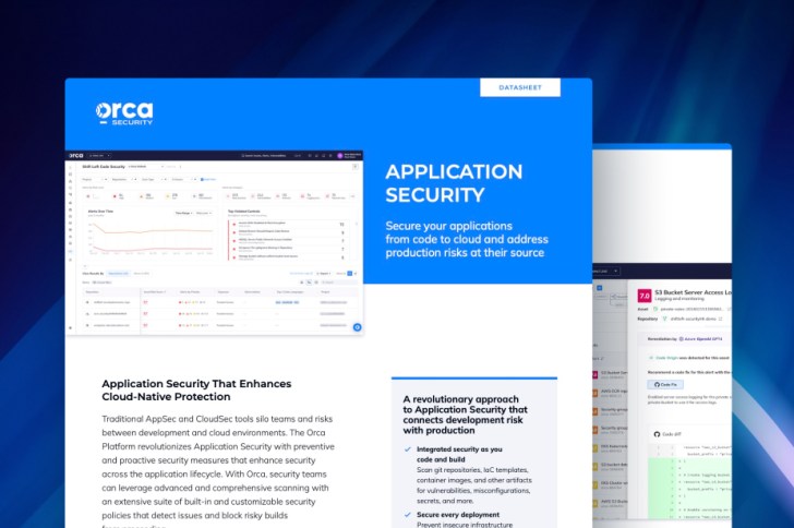 Application Security Datasheet| Orca Security